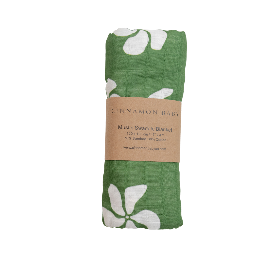 CINNAMON BABY OLIVE HONOLULU SWADDLE – Active Baby co