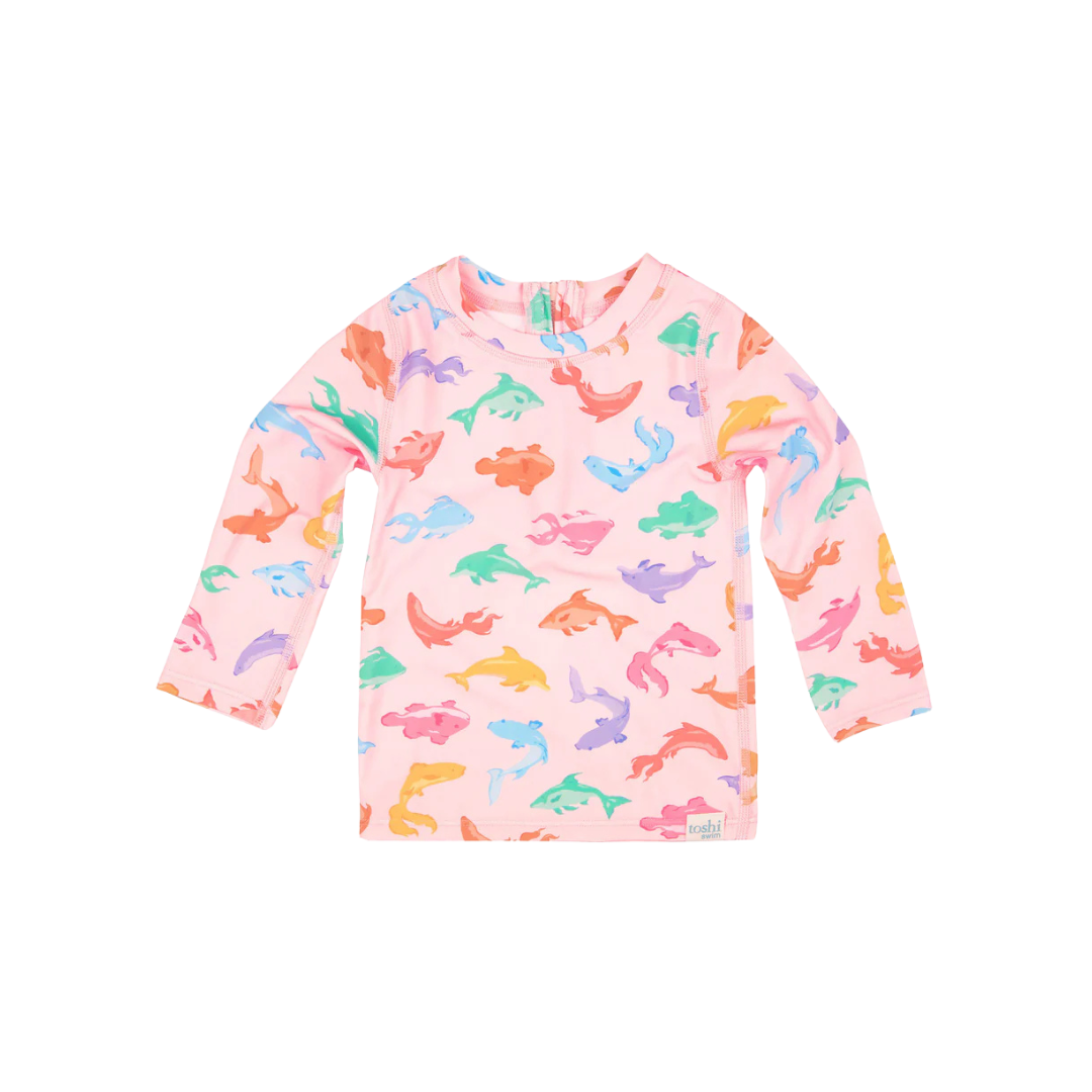 SWIM BABY RASHIE LONG SLEEVE CLASSIC DISHY FISHY – Active Baby co