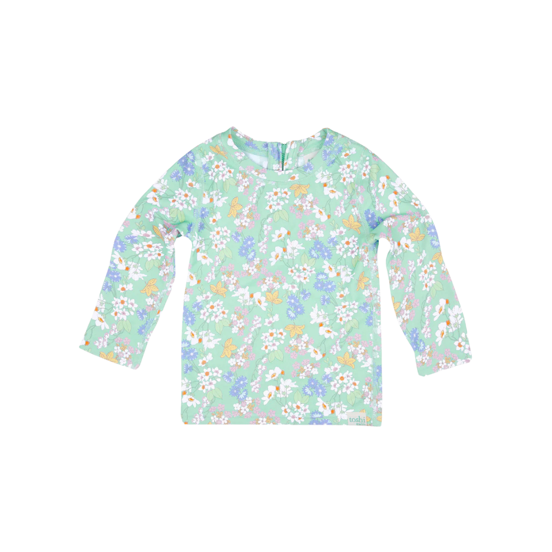 SWIM BABY RASHIE LONG SLEEVE CLASSIC SEA BLOSSOM – Active Baby co