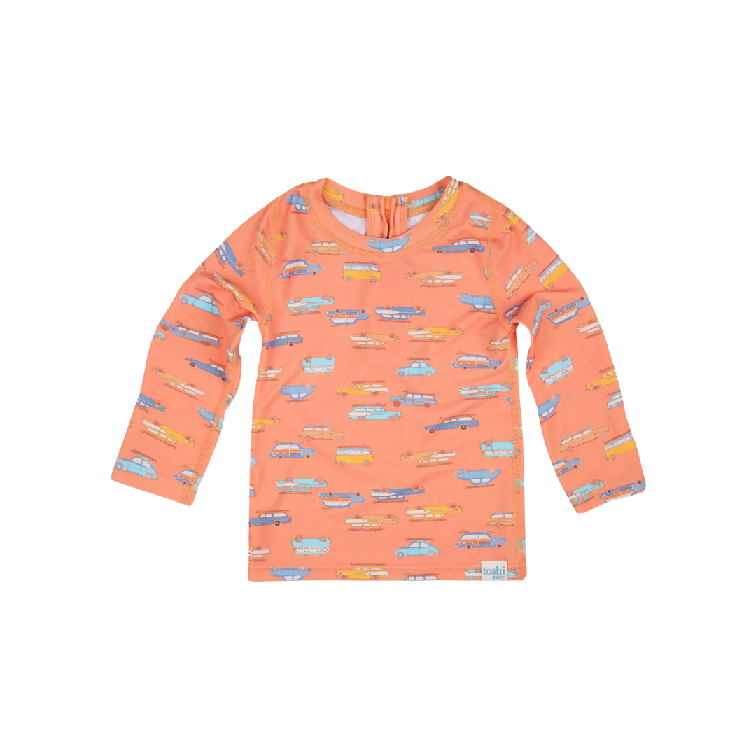 SWIM BABY RASHIE LONG SLEEVE CLASSIC SURFS UP – Active Baby co
